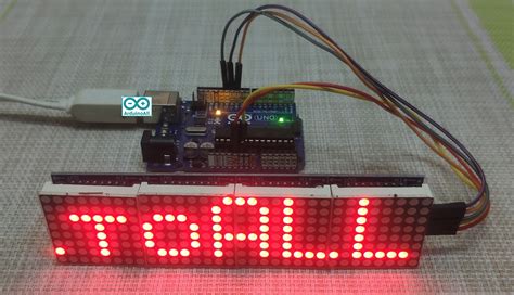 75 Arduino สอนวิธีใช้งาน Led Matrix Driver Max7219 Ic Driver Module