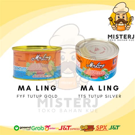 Jual Ma Ling Lunchean Pork 397 Gram Tts Canned Ham Daging B4bi Non Halal Ham B2