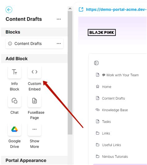 Embed Feature In The Portals What It Is And How To Use It Fusebase