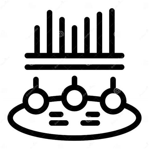 Machine Learning Algorithm Analyzing Data With Graph Icon Stock Illustration Illustration Of