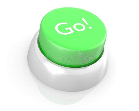 Green GO Button Stock Illustration Illustration Of Abstract