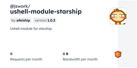 Jswork Ushell Module Starship CDN By JsDelivr A CDN For Npm And GitHub