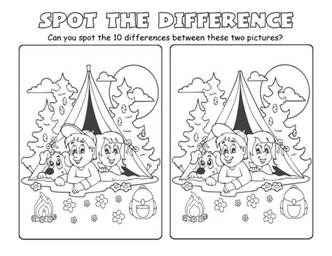 32 Free Spot The Difference Worksheet Templates Pdf American Templates