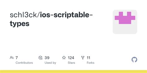 Github Schl3ck Ios Scriptable Types