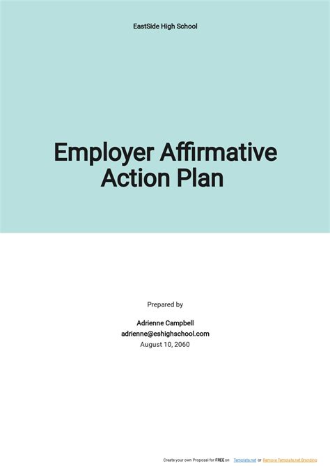 Affirmative Action Plan Template Shrm