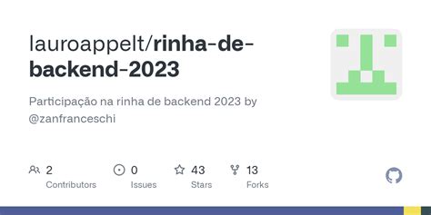 Github Lauroappeltrinha De Backend 2023 Participação Na Rinha De