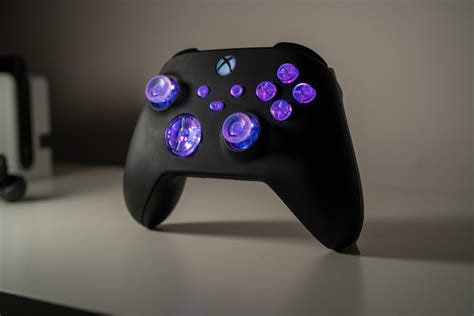 Custom Xbox Controller LED Mod Black With Clear Backlit Buttons For Xbox Series X S One PC Etsy