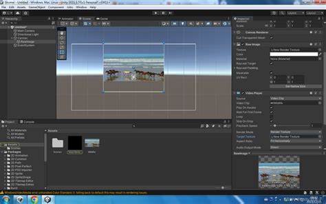 【unity声音与视频播放】播放声音视频、代码控制、ui播放视频 unity 播放视频 csdn博客