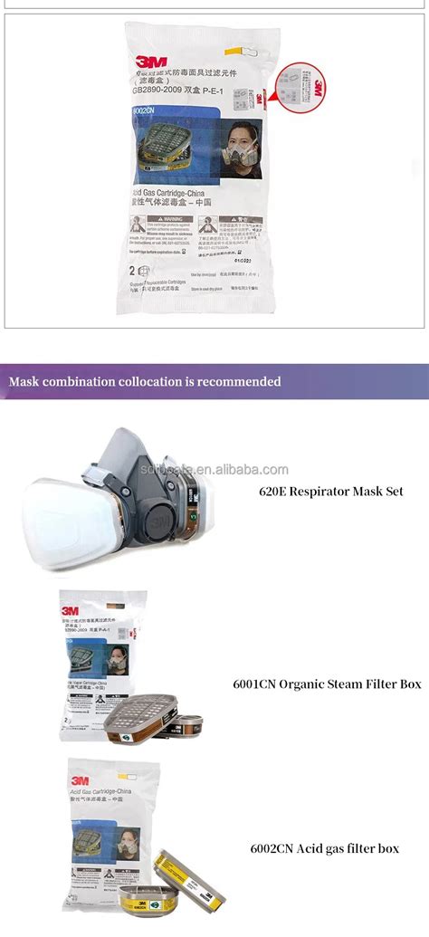 3m 6001 6002 6003 Facepiece Accessories Organic Vapour Protection