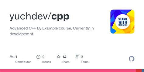 GitHub Yuchdev Cpp Advanced C By Example Course Currently In Developemnt