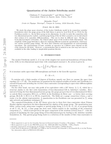 Pdf Quantization Of The Jackiw Teitelboim Model