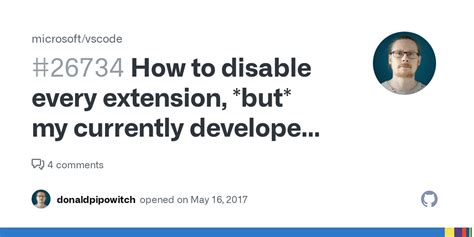 How To Disable Every Extension But My Currently Developed Extension Issue