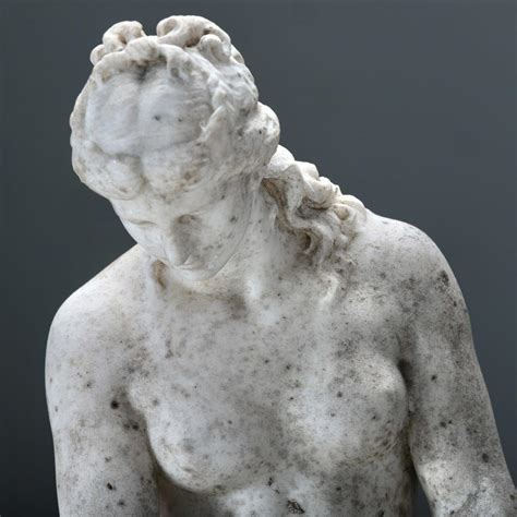 19th C English White Marble Sculpture Of A Female Maison And Co