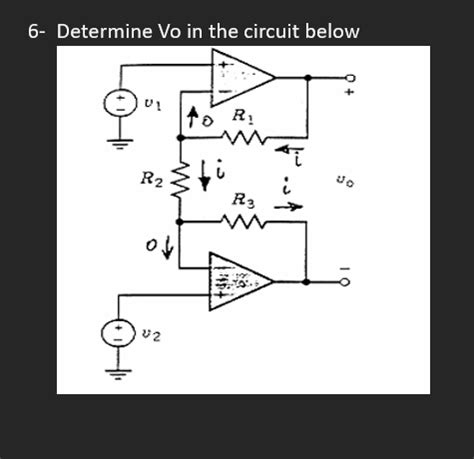 Solved 6 Determine Vo In The Circuit BelowAssume That All Chegg Com