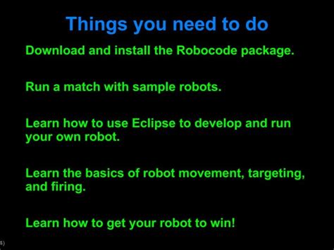 Introduction To Robocode Ppt