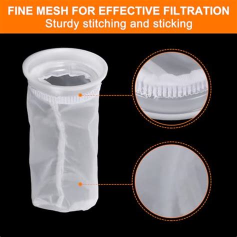 Patikil 4″ Ibc Lid Filter 3 Pack 220mm Long Washable Nylon Fine Mesh Filter Ibc Tank Container
