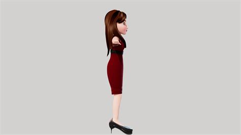 Cartoon Women Emma 3d Model Turbosquid 1974256
