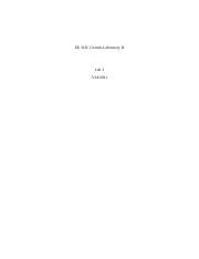 Lab 3 Docx EE 313L Circuits Laboratory II Lab 3 3 14 2021 ABSTRACT Lab 3 Effectively Describes