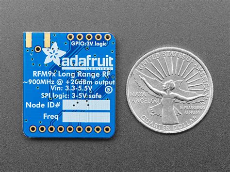Adafruit Rfm95w Lora Radio Transceiver Breakout 868 Or 915 Mhz Radiofruit Pid3072