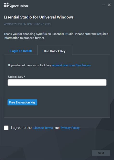 installing syncfusion uwp installer syncfusion