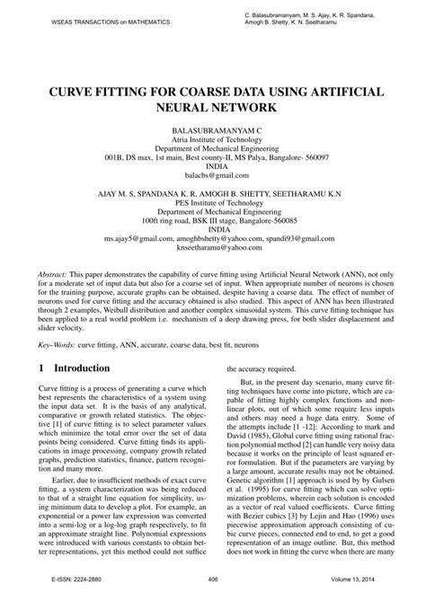 PDF CURVE FITTING FOR COARSE DATA USING ARTIFICIAL NEURAL PDF FileCURVE FITTING FOR COARSE