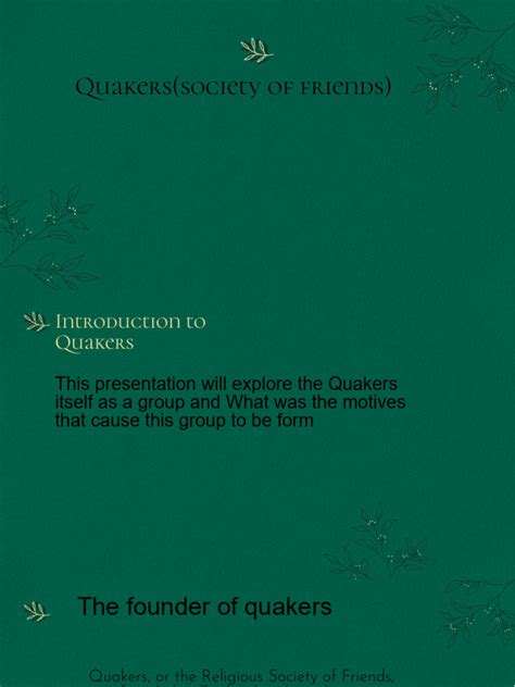 Slidesgo Quakers Unplugged Life And Times In The 19th Century