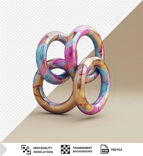 Premium PSD Premium Of Female Gender Symbols Forming A Chain Mockup Png Psd