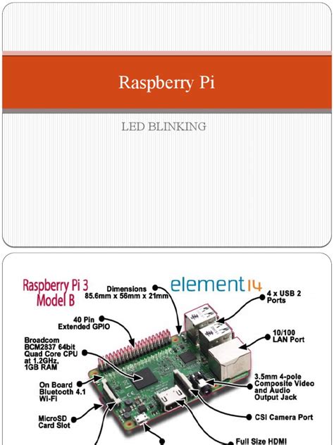 Raspberry Pi Led Blink Pdf Raspberry Pi Manufactured Goods