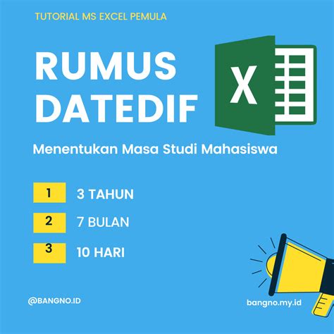 Cara Menghitung Lama Masa Studi Mahasiswa Menggunakan Excel