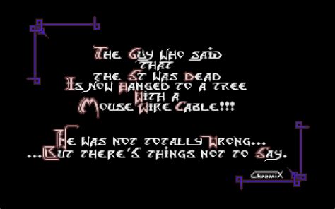 Atari ST Not So Ultimate GFA Demo The Scans Dump Download Screenshots Ads Videos