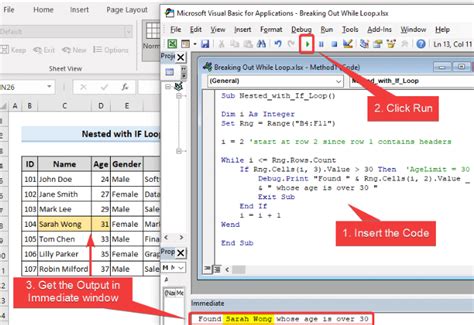 Vba Break For Loop Exit For Loop In Excel Vba