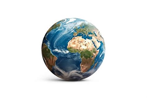 Premium Ai Image World Globe World Earth Day Isolated On White Background
