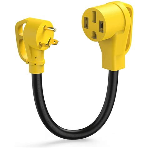 Tooliom 30 Amp To 50 Amp Rv Power Adapter Cord Nema Tt 30p Male To 14 50r Female With Grip