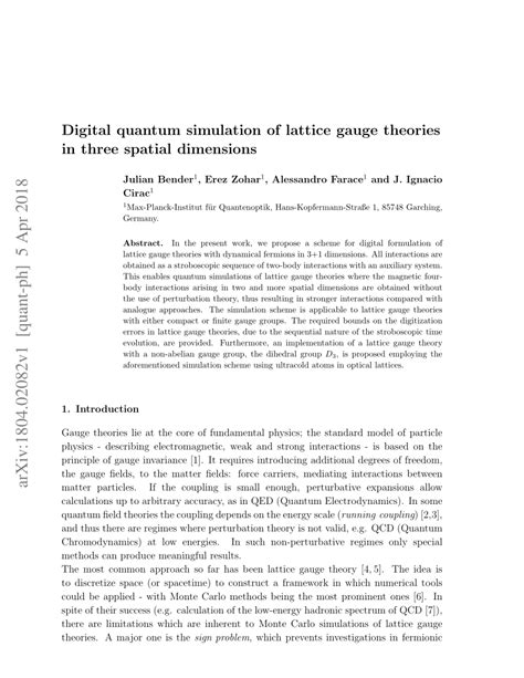 pdf digital quantum simulation of lattice gauge theories in three
