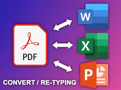 pdf image converted in word excel power point upwork