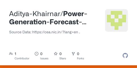 Github Aditya Khairnarpower Generation Forecast Using Arima Sarima Machine Learning Model