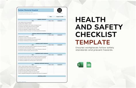 Free Editable Health And Safety In Excel To Download