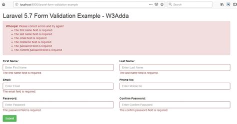Form Complete Example