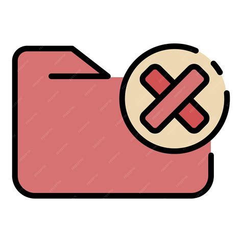 Premium Vector Not Protected Folder Icon Outline Not Protected Folder Vector Icon Color Flat