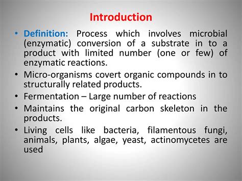 Microbial Biotransformation And Its Applications Pptx
