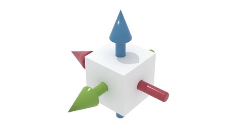 Default Cube With X Y Z Axes 3d Model Turbosquid 2173772