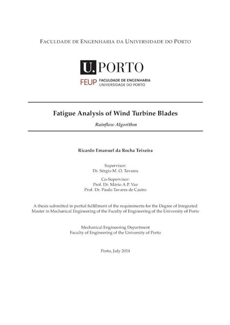 Pdf Fatigue Analysis Of Wind Turbine Blades · Abstract Life Cycle Assessment Of Wind Turbines