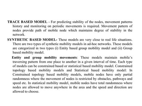 Mobility Management In Adhoc Network Ppt