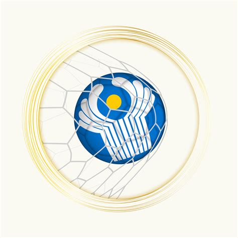 Cis Scoring Goal Abstract Football Symbol With Illustration Of Cis