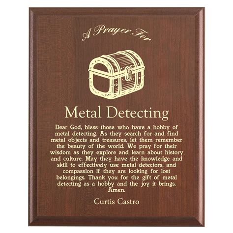 metal detecting prayer plaque metal detectorists and treasure hunters