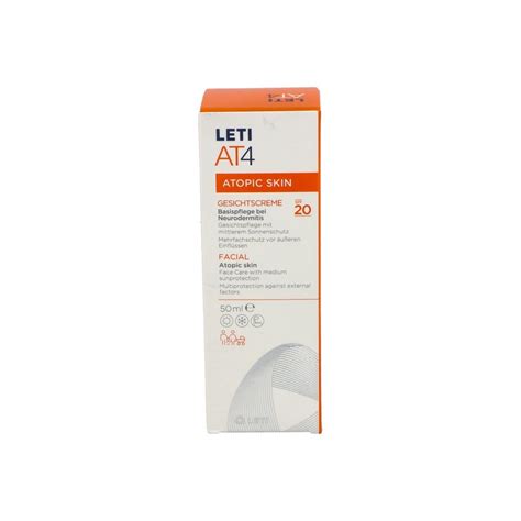 Leti At4 Crema Facial Spf 20 50 Ml Farmacialomelino