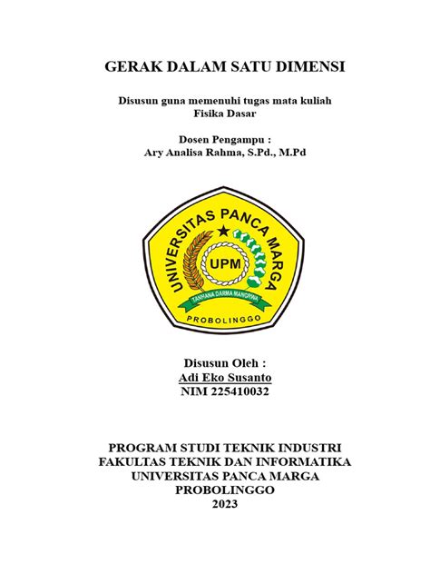 02 gerak dalam 1 dimensi fisdas pdf