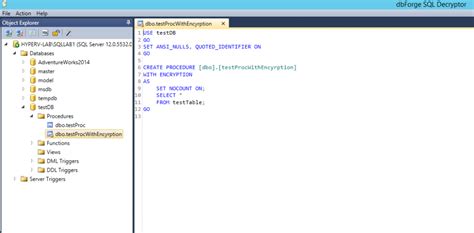 How To Decrypt Stored Procedure In Sql Server Mohammad Darab