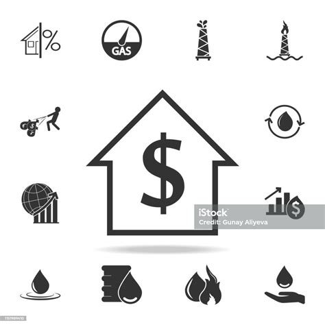 달러 기호 라인 아이콘 집 금융 금융 및 이익 요소 아이콘의 자세한 세트 프리미엄 품질의 그래픽 디자인 웹사이트 웹 디자인에 대