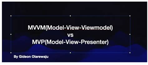 Mvvmmodel View Viewmodel Vs Mvpmodel View Presenter